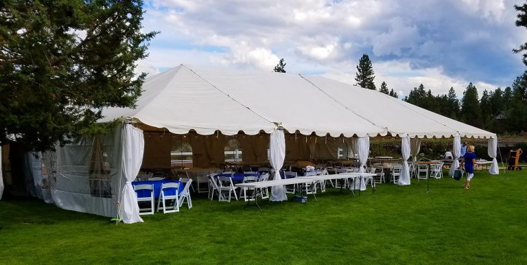 Tent Leg Drapes - A Must Have for Formal Tent Rentals