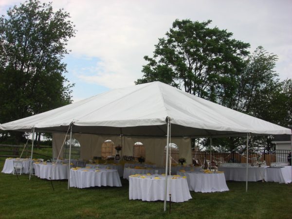 Tent Leg Drapes - A Must Have for Formal Tent Rentals
